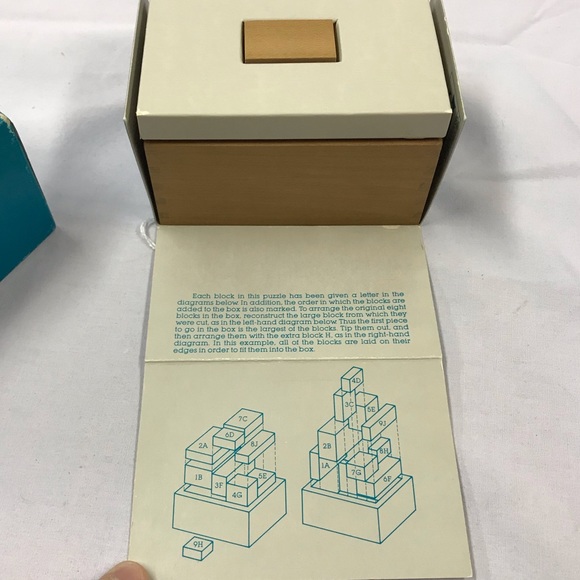 Other | The Unorthodox Box Puzzle Wooden Blocks Box | Poshmark